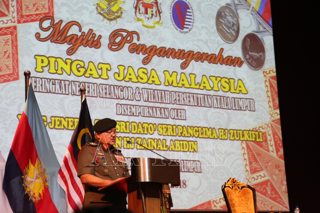 155 veteran ATM terima Pingat Jasa Malaysia | Air Times News Network